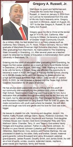 Gregory A. Russell, Jr. | Obituaries | kdhnews.com