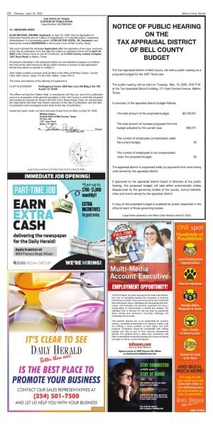Page A01 | e-Edition | kdhnews.com