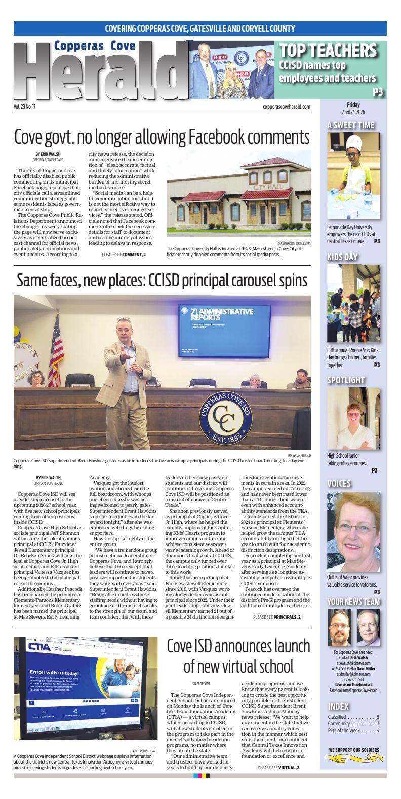 Page A01 | e-Edition | kdhnews.com