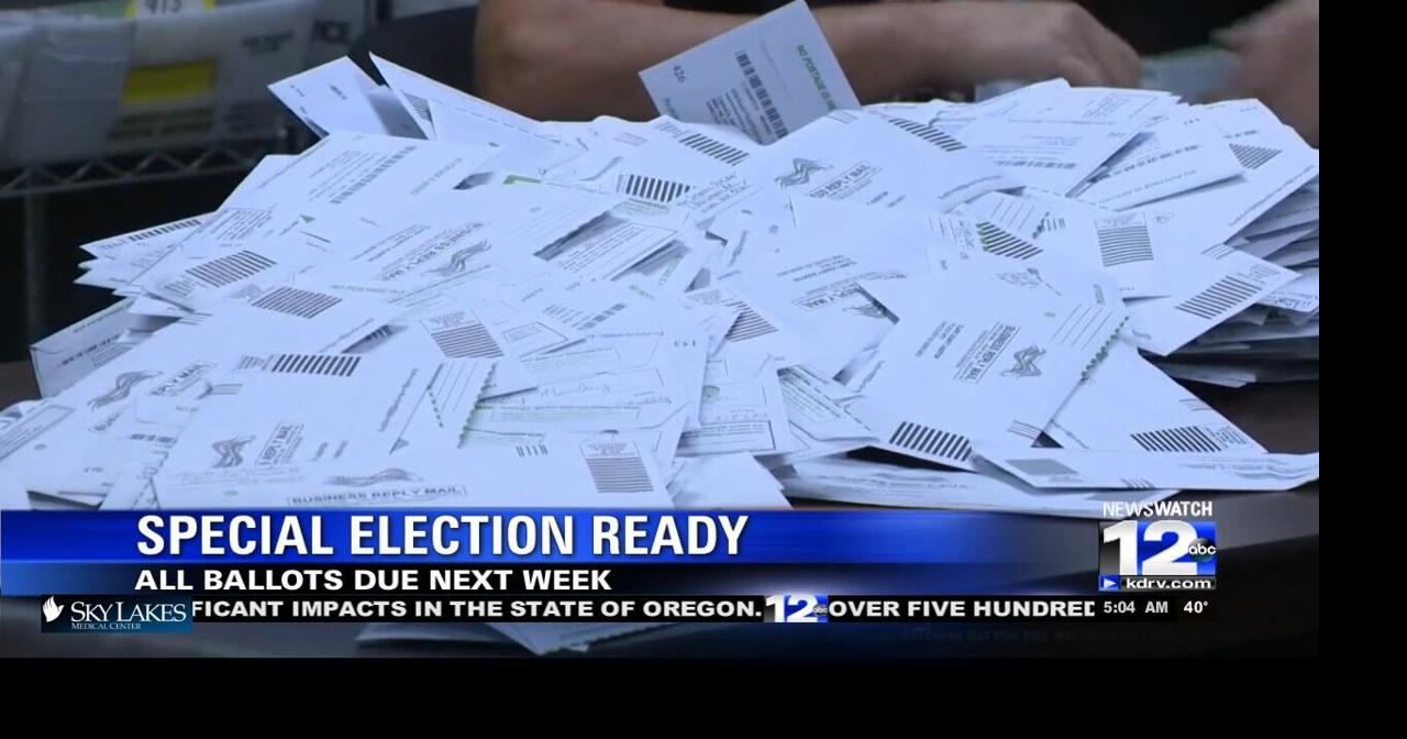 Special election ballots due next week | Regional | kdrv.com