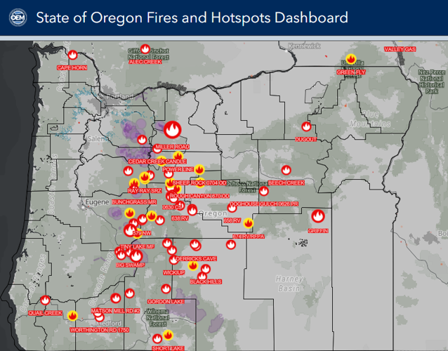 Lightning leaves 21 wildfires this week in Klamath & Lake Counties ...