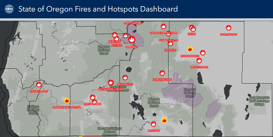 Lightning leaves 21 wildfires this week in Klamath & Lake Counties ...