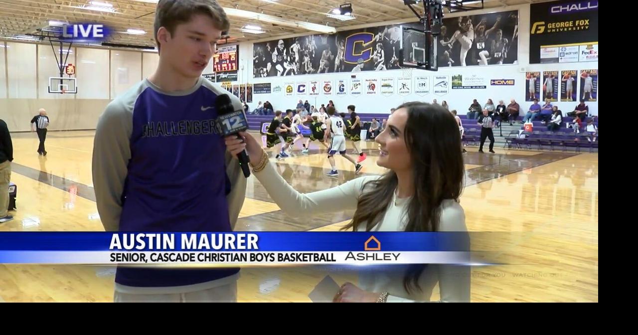 Cascade Christian Boys Basketball: Austin Maurer pregame interview ...