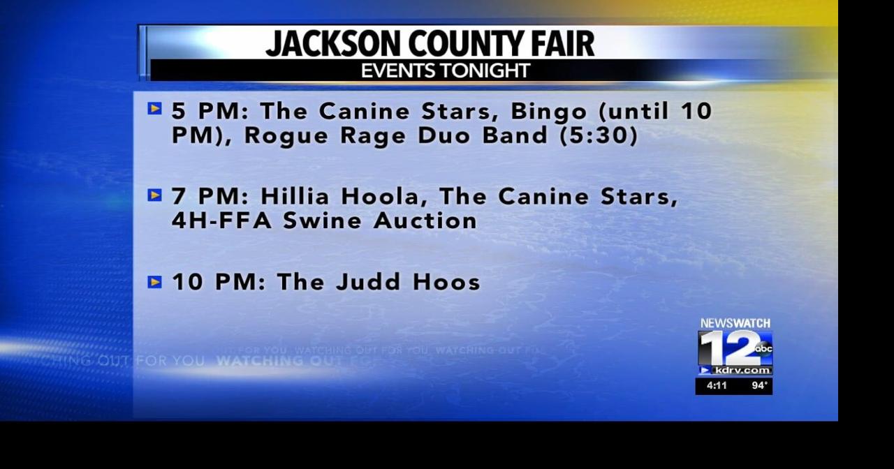 Jackson County Fair events happening tonight | Video | kdrv.com