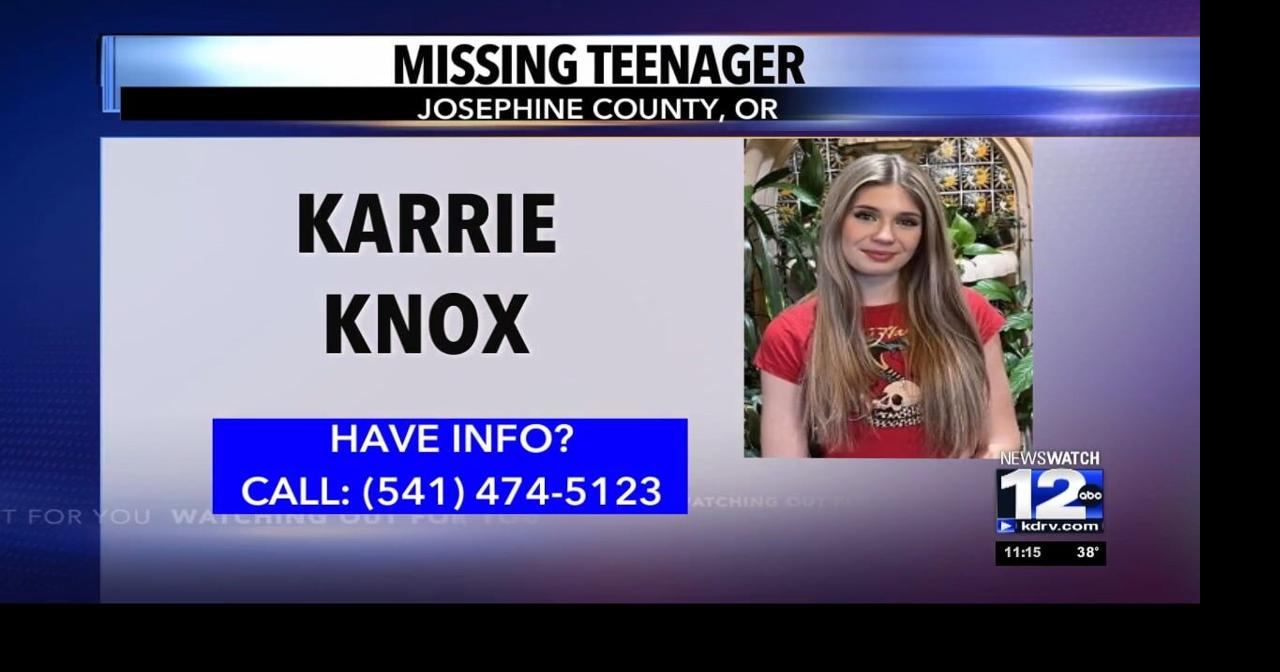 Josephine County Sheriff's Office is looking for a missing teenager | Video | kdrv.com
