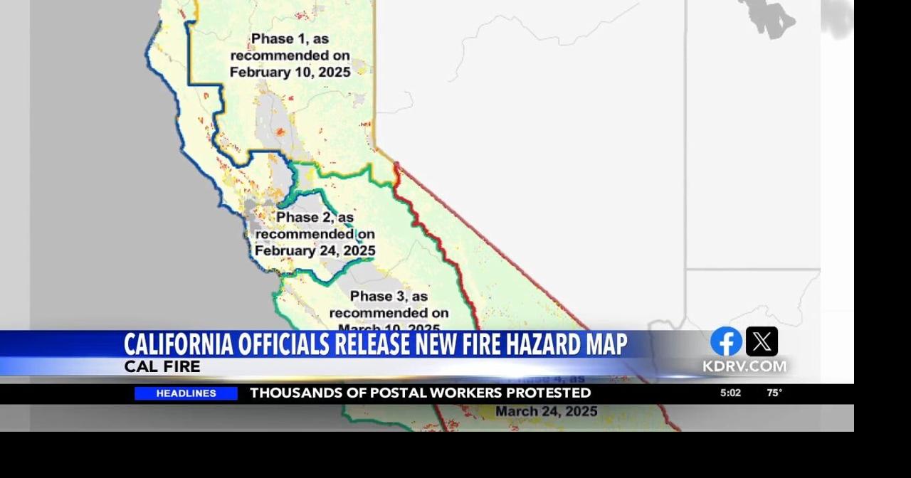 CAL FIRE releases new wildfire hazard map | Video | kdrv.com