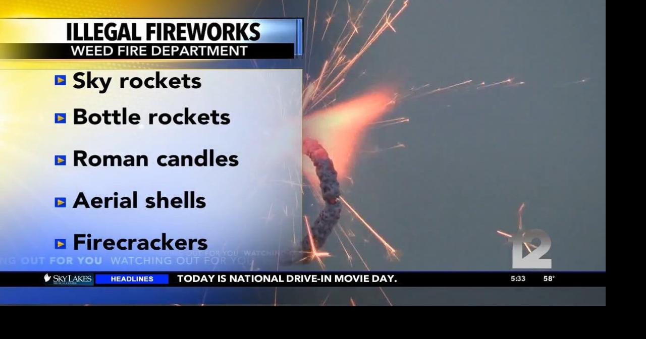 Weed Fire Department lifts fireworks ban | Video | kdrv.com