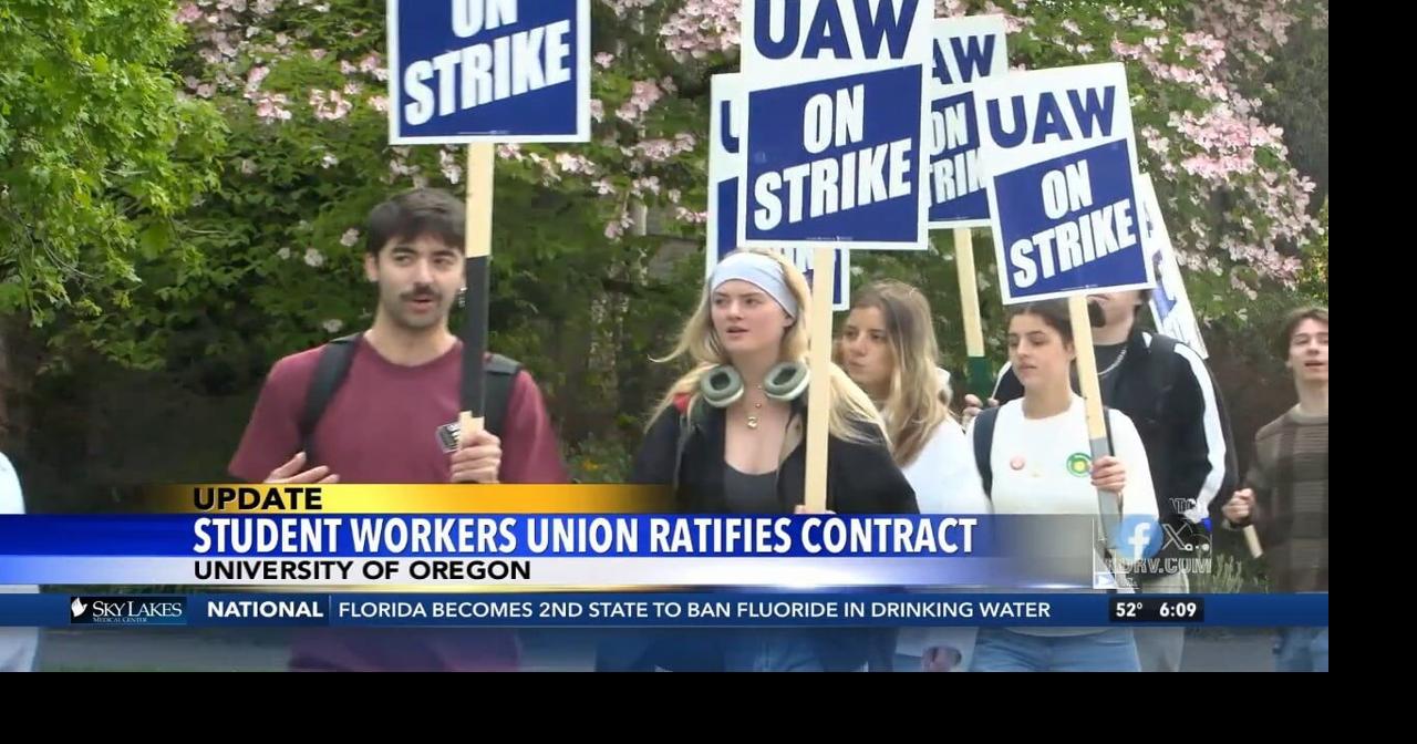 UO Student Workers union ratifies new labor contract | Video | kdrv.com
