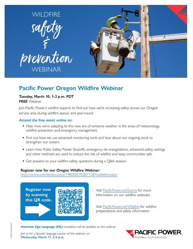 Pacific Power's plans for wildfire safety in Oregon revealed | Regional ...