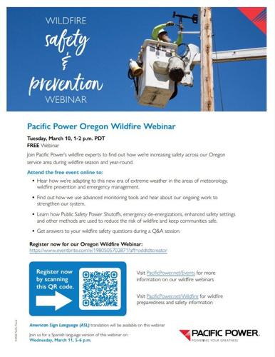 Pacific Power's plans for wildfire safety in Oregon revealed | Regional ...