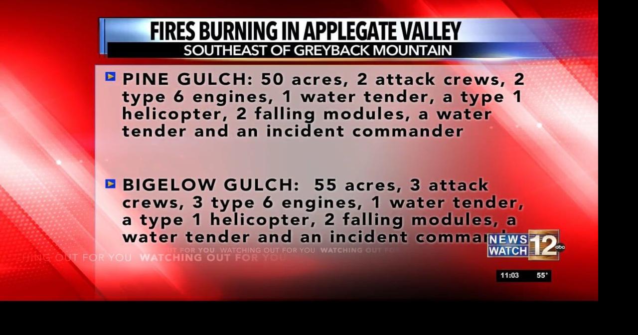 Fires burning in Applegate Valley | Video | kdrv.com