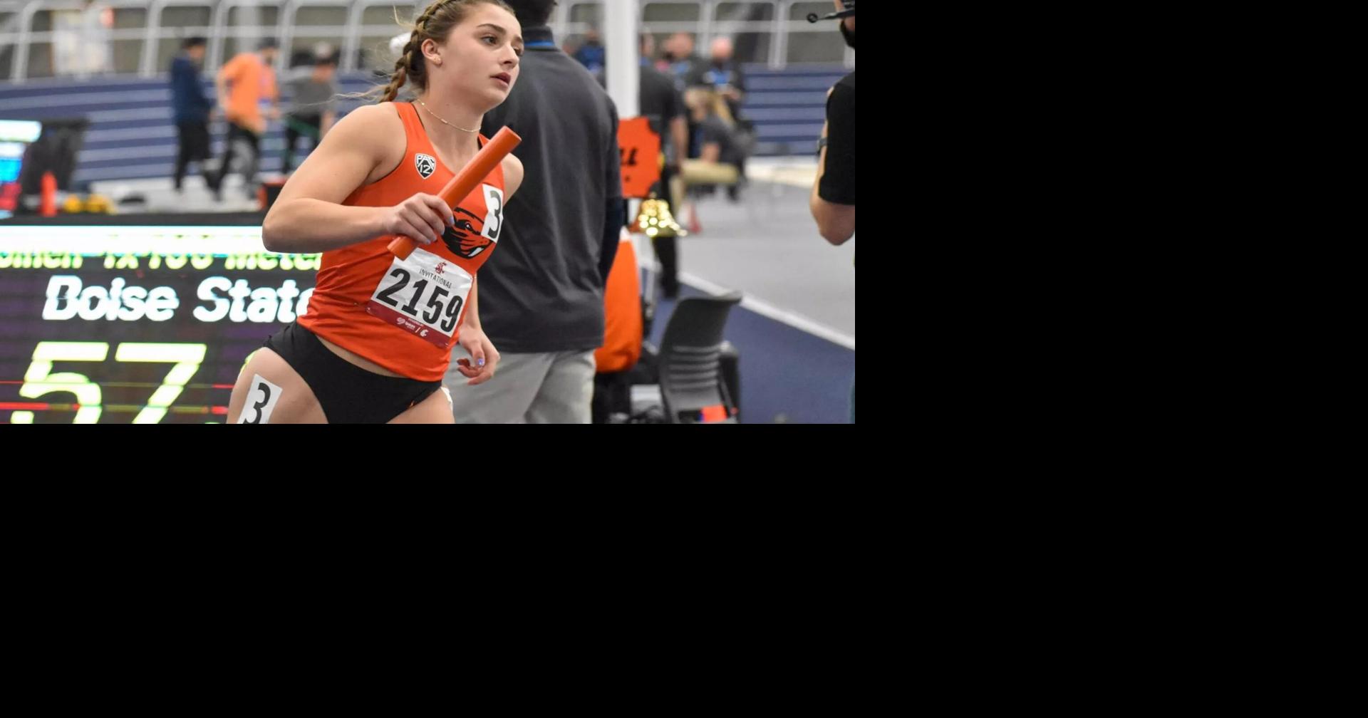 Grants Pass runner set two OSU track team records during weekend meet ...