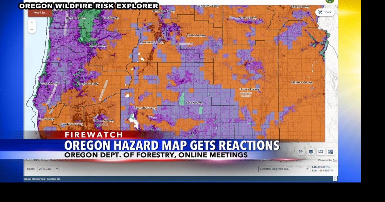 Public reacts to Oregon wildfire hazard map | Video | kdrv.com