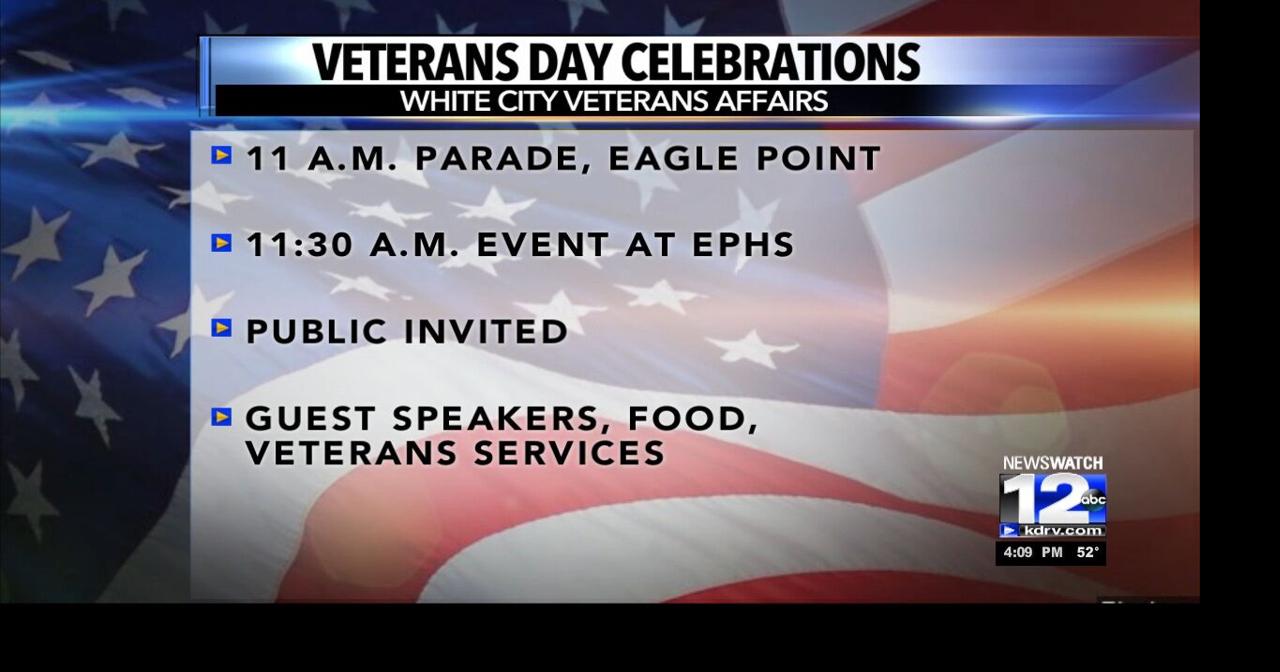 White City Veterans Affairs: Veterans Day parade at Eagle Point | Video ...