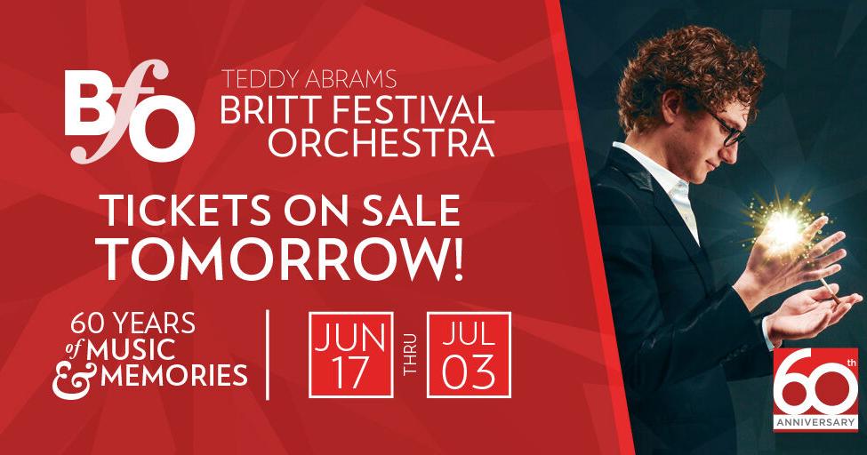 Britt Festival Orchestra unveils 60th anniversary season performances ...