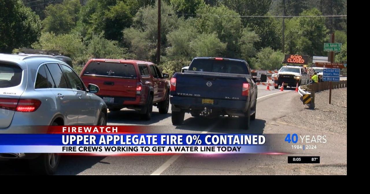 Upper Applegate Fire 0% contained as fire spreads to 500 acres | Video ...