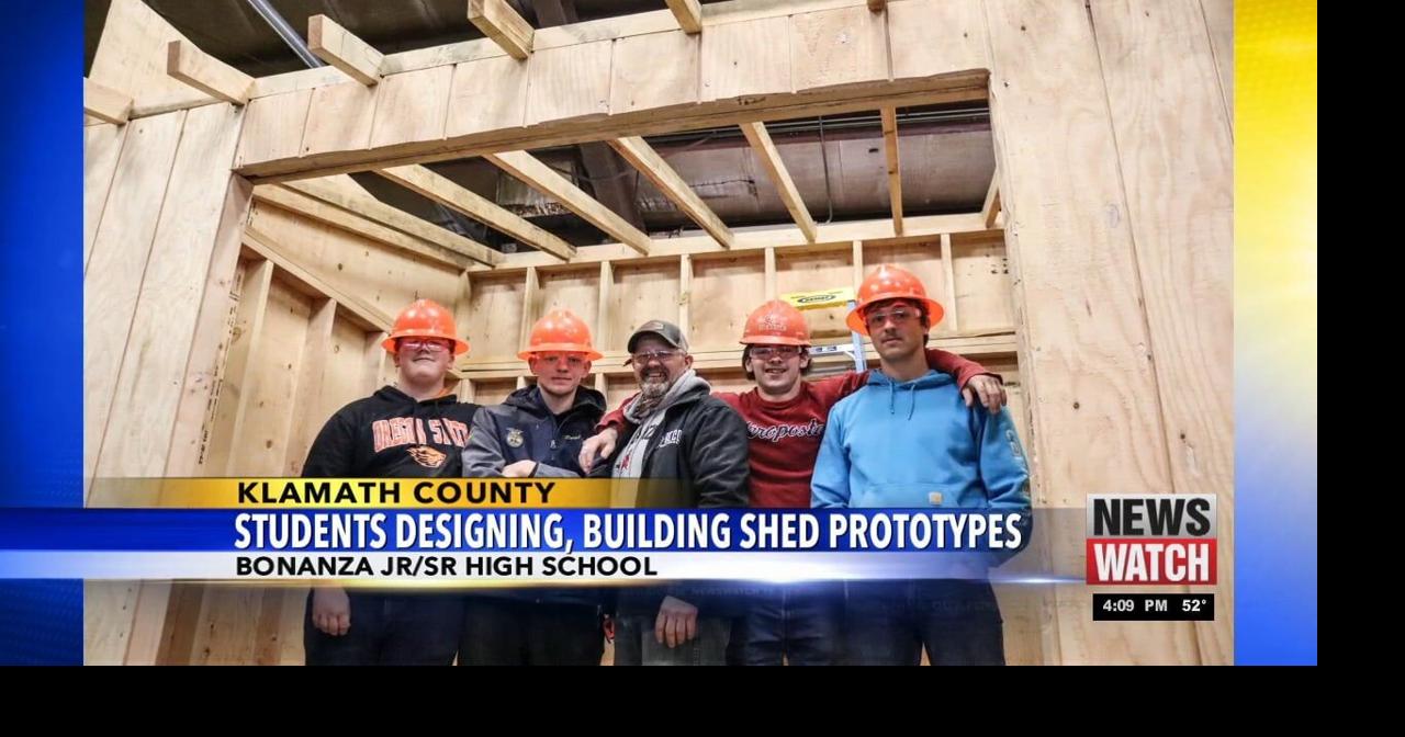 Bonanza students designing, building shed prototypes | Video | kdrv.com