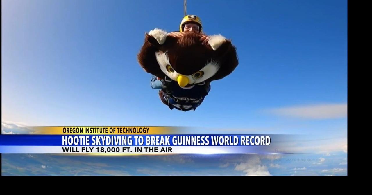 Hootie takes flight: Oregon Tech mascot hoping to break skydiving ...