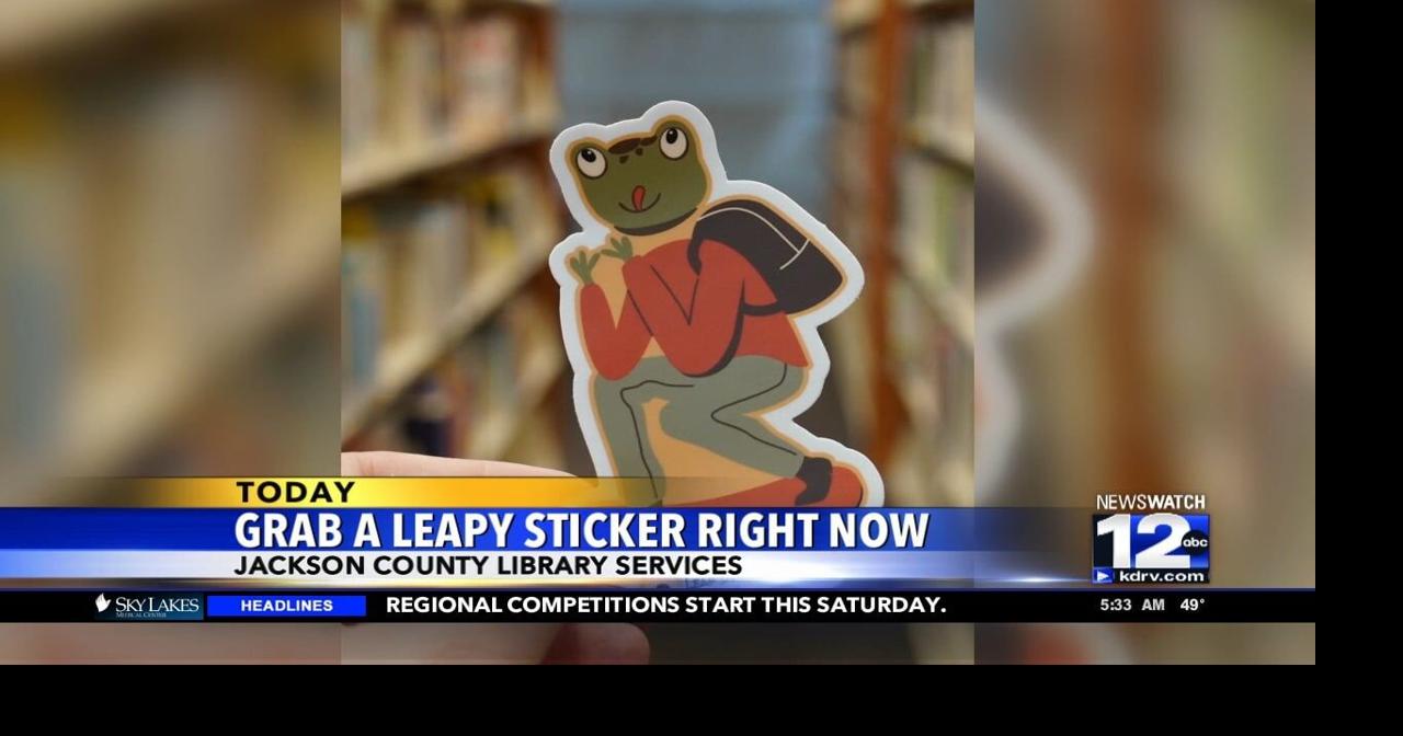 Jackson County Library Services handing out Leapy stickers | Video ...