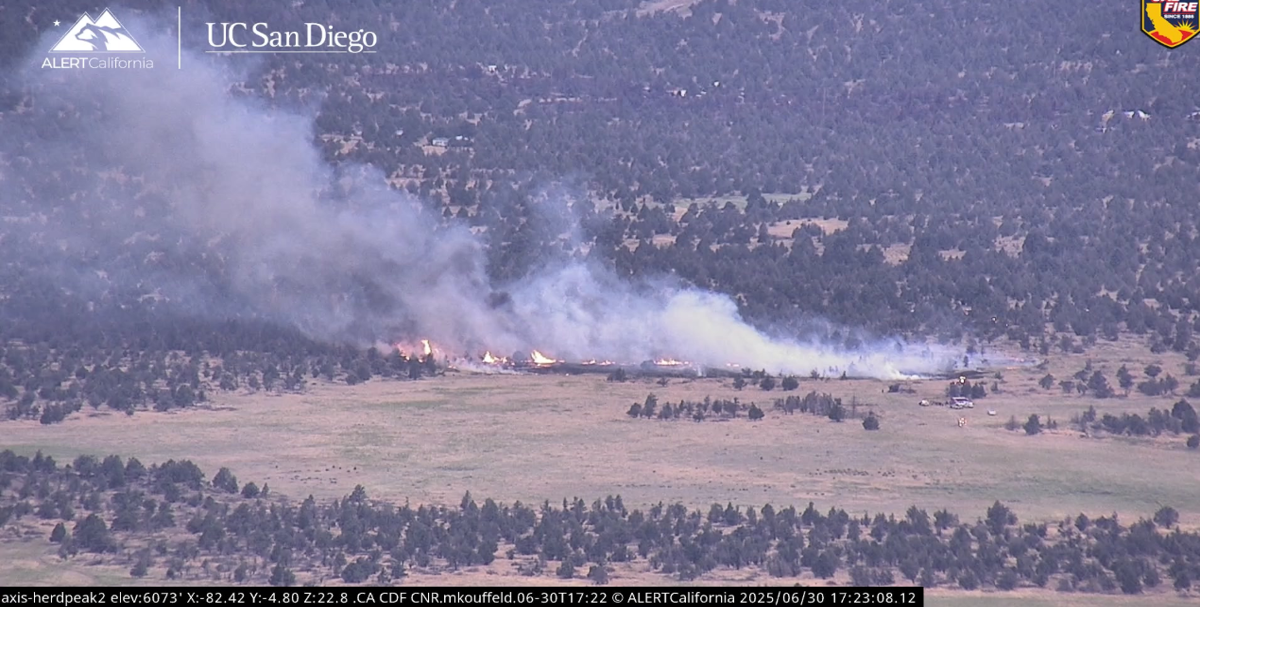 Harry Fire burning in Montague | Top Stories | kdrv.com