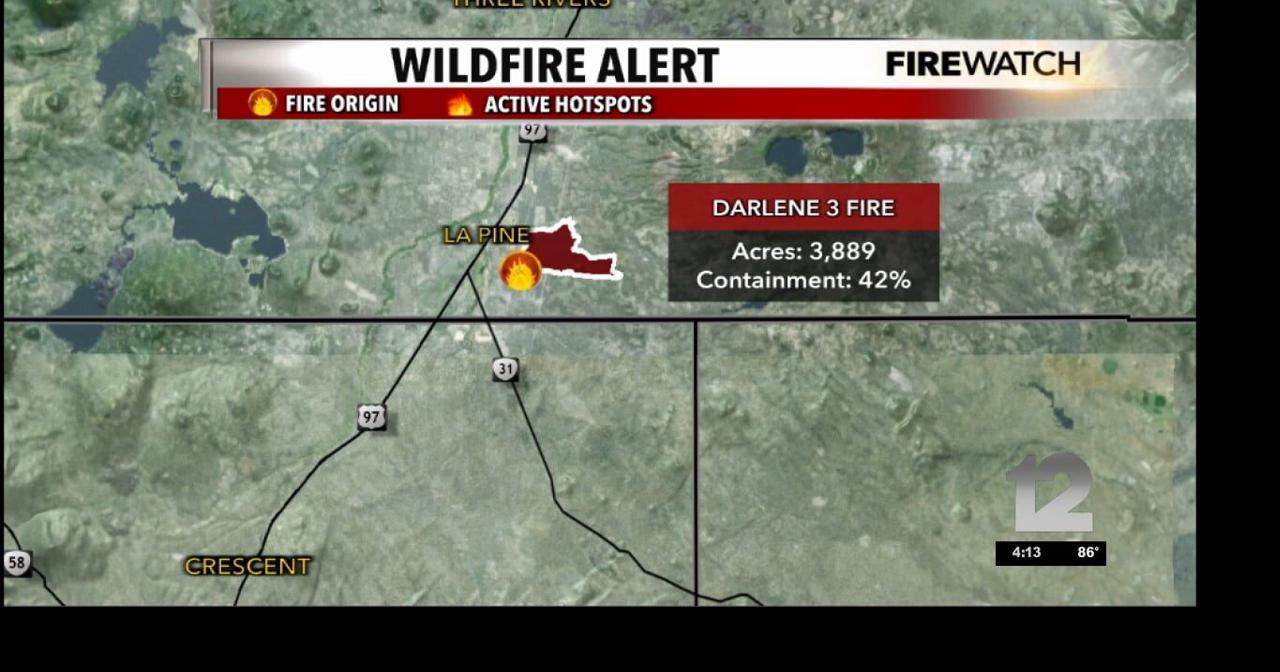 Darlene Fire 42% contained | Video | kdrv.com