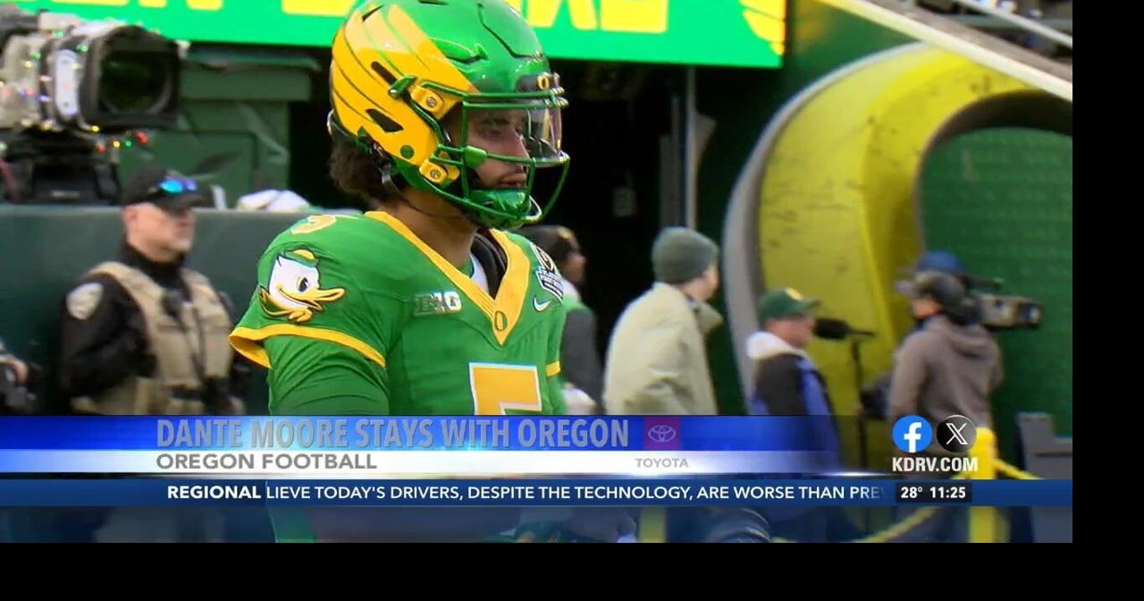 Dante Moore set to return to Eugene in 2026 | Video | kdrv.com