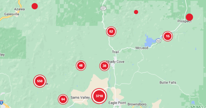 Power outages affecting thousands across Jackson, Curry counties ...