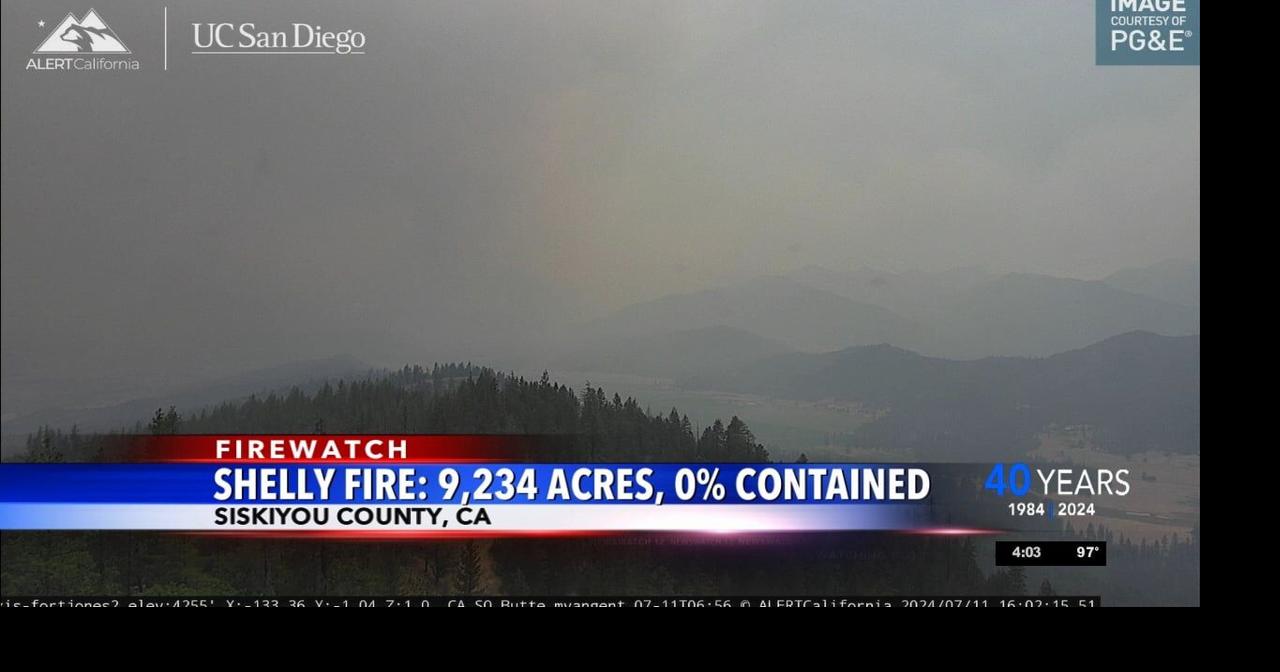 Shelly Fire in Siskiyou County now 9,234 acres | Video | kdrv.com