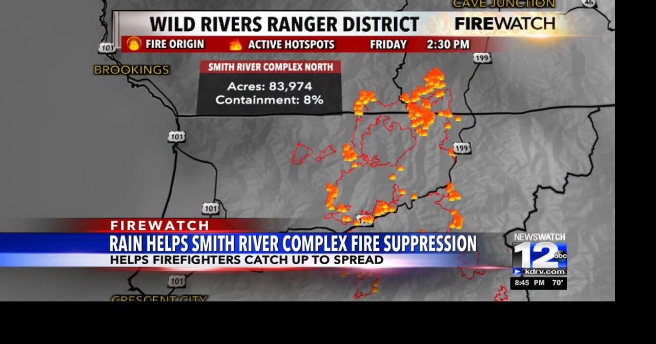 Rain helps Smith River Complex fire suppression | Video | kdrv.com