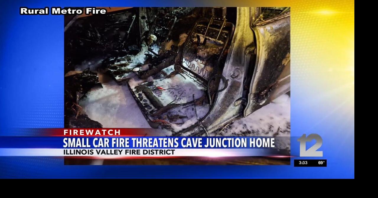 Small car fire threatens Cave Junction home | Video | kdrv.com