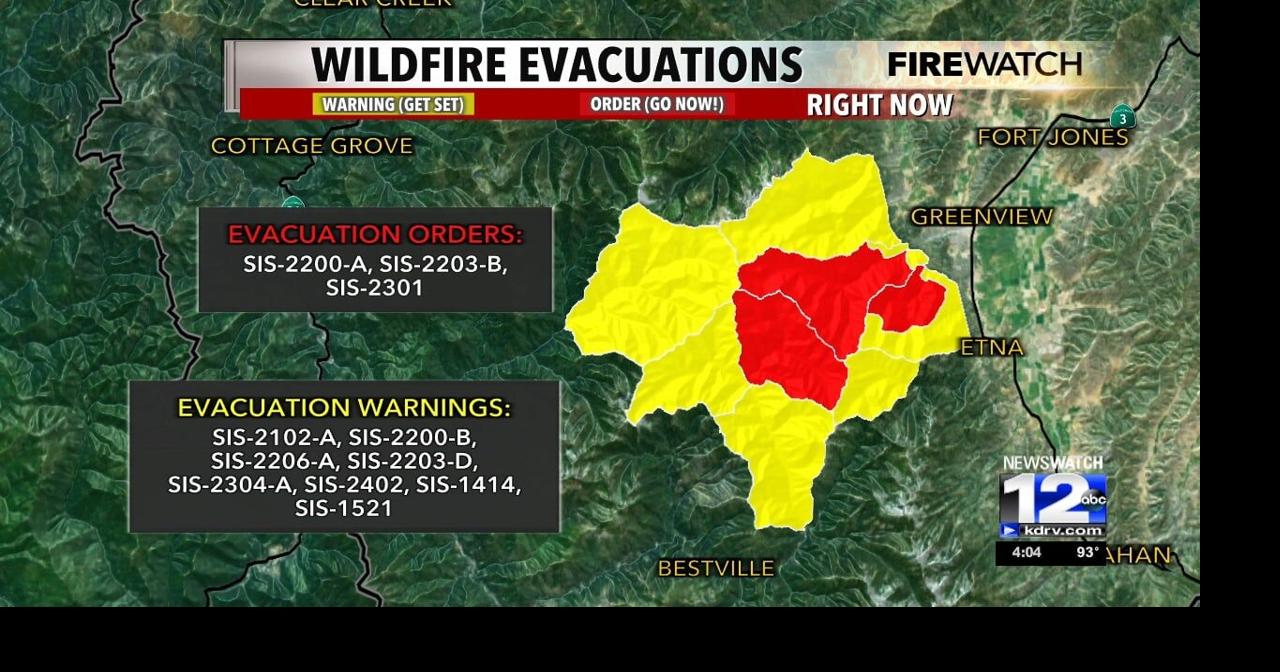 Three evacuation orders still in place for Shelly Fire in Siskiyou ...