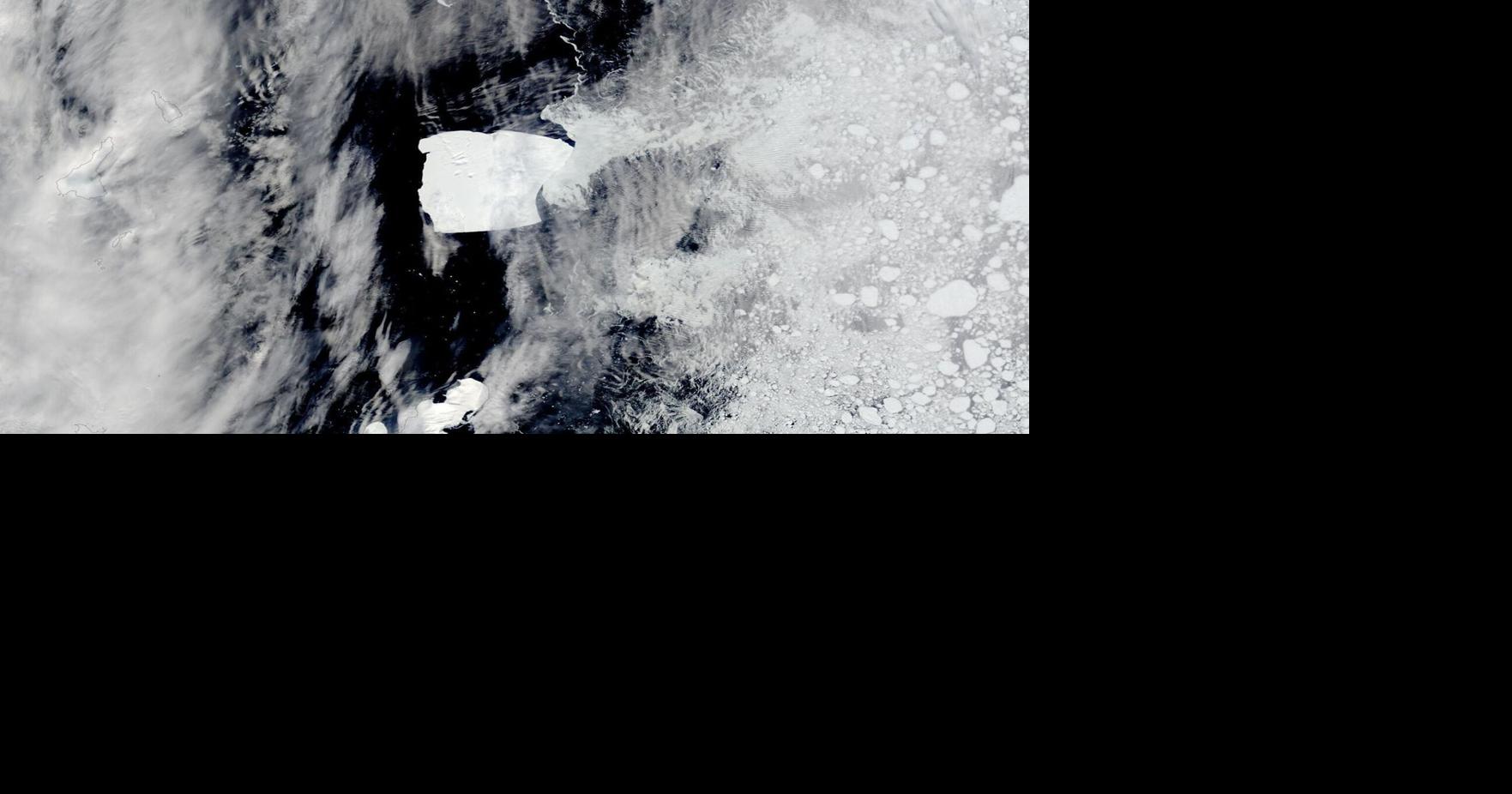 The world’s largest iceberg is spinning in an ocean vortex with no end ...