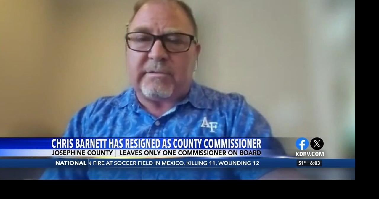 Chris Barnett has resigned as Josephine County commissioner, leaving ...