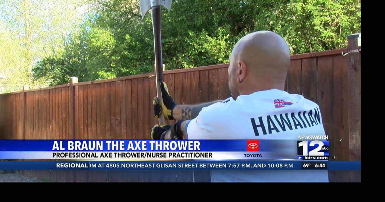 Al Braun the Axe Thrower | | kdrv.com