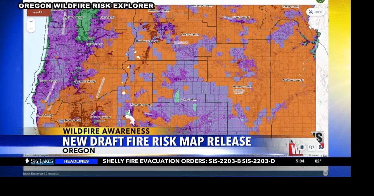 New map shows parts of Southern Oregon in high wildfire zone | Video ...