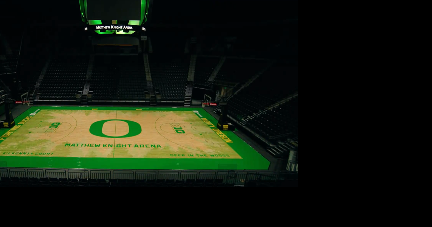 New Matthew Knight Arena court revealed | Sports | kdrv.com