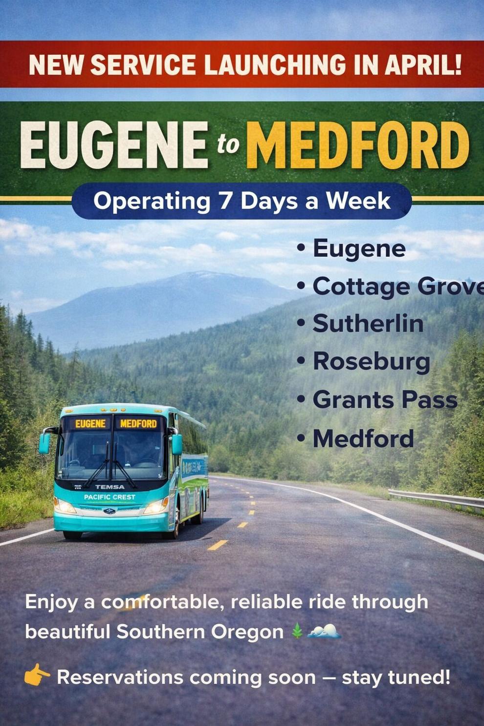 New Eugene to Medford bus service boosts Southern Oregon travel | Local ...