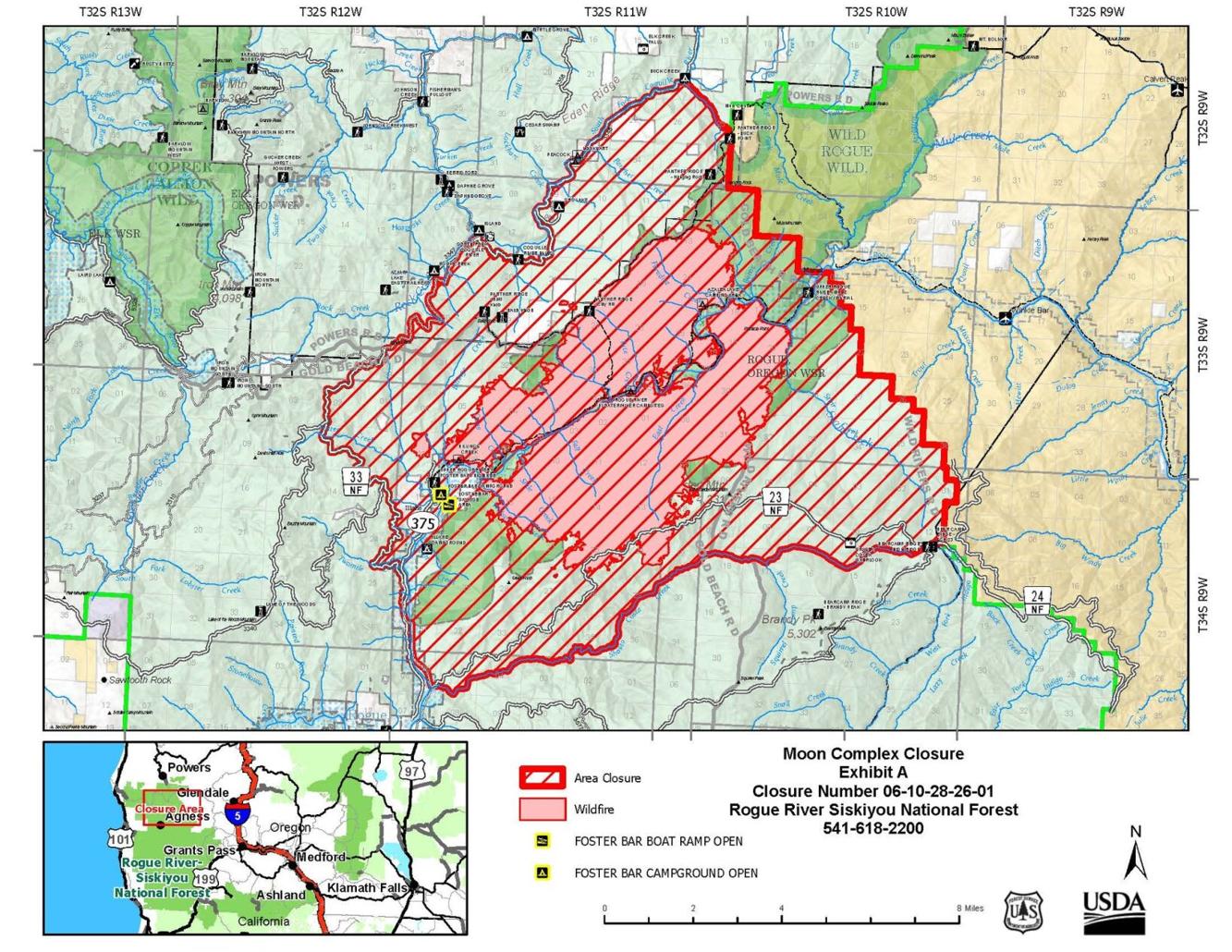 The Moon Complex reduces emergency road closure areas and evacuations ...