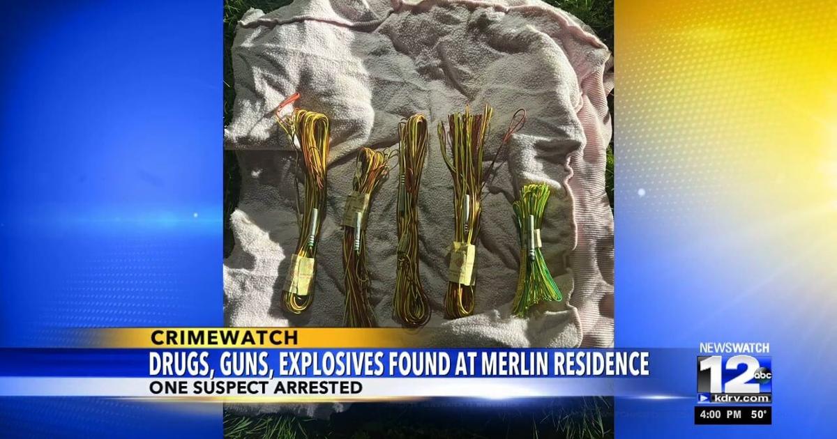 Man Arrested After Police Find Drugs Guns And Explosives Video