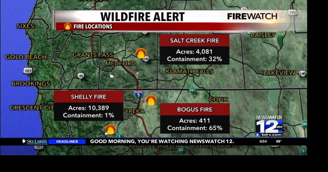 Salt Creek fire now more than 4,000 acres | Video | kdrv.com