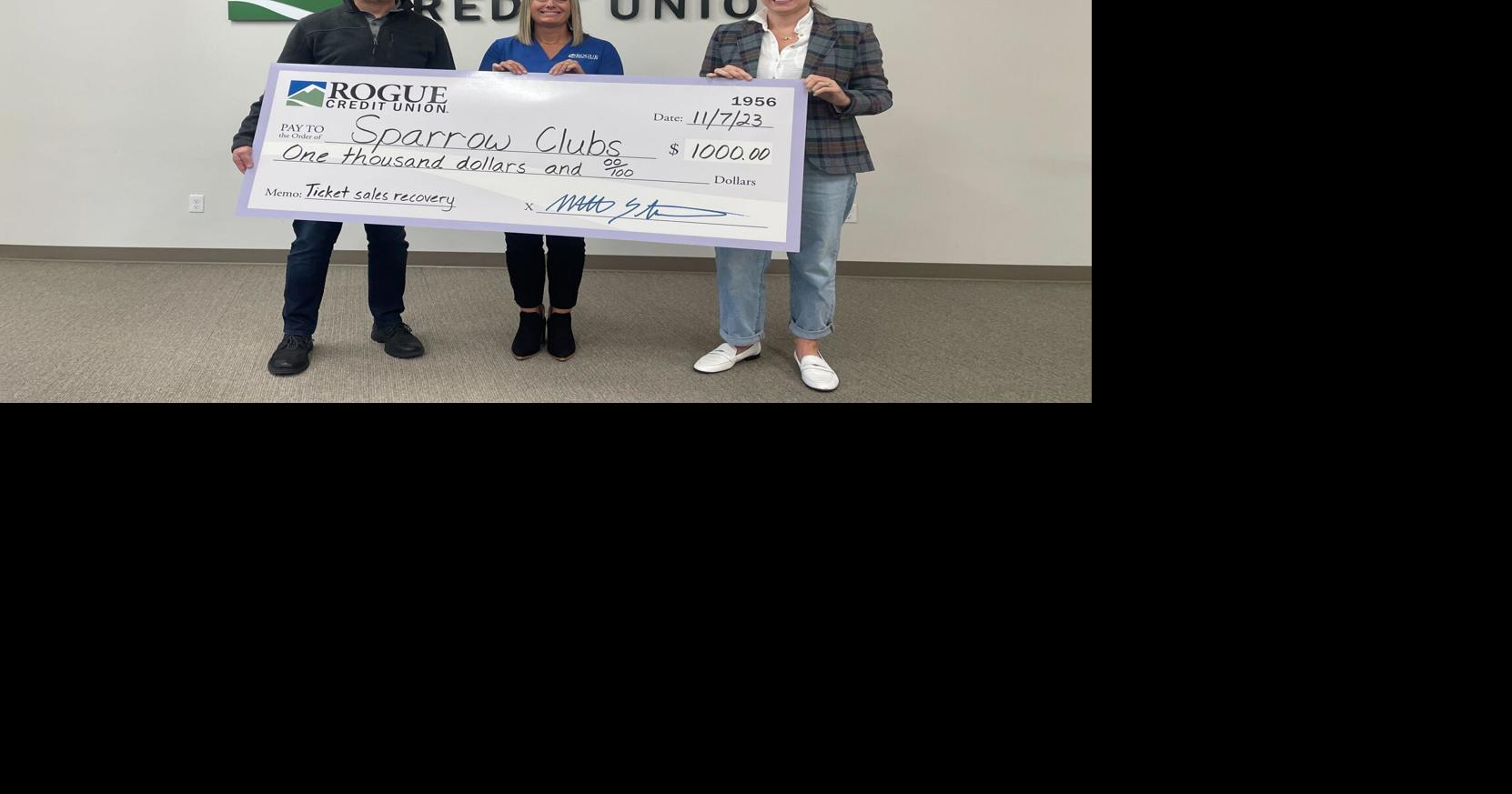 Rogue Credit Union invites community to support Sparrow Clubs | Top ...