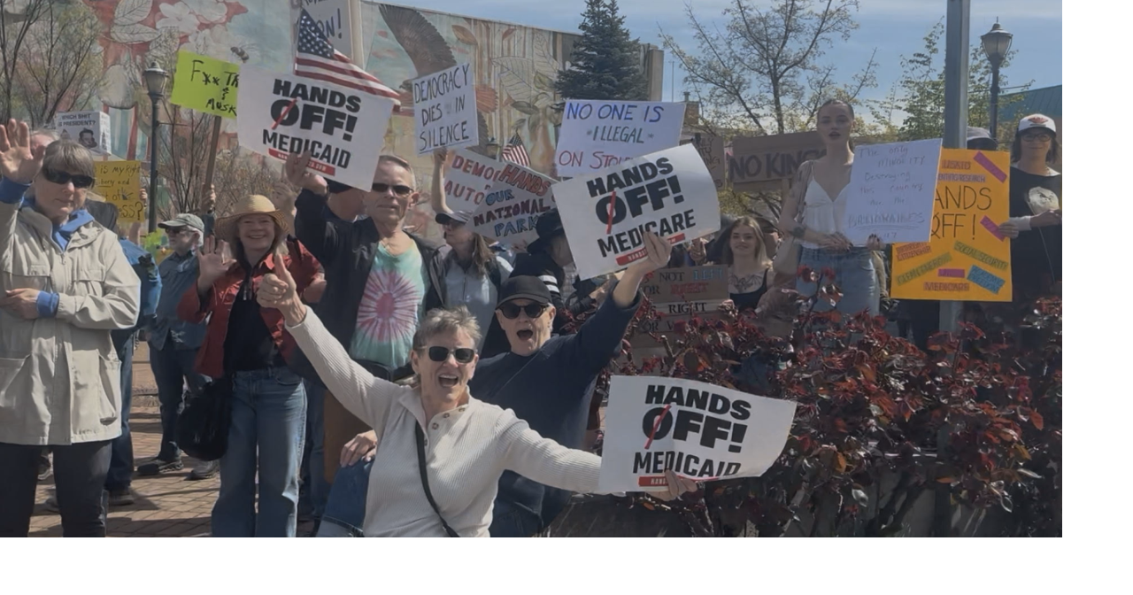 Protesters in Medford rally against federal policies and leadership ...