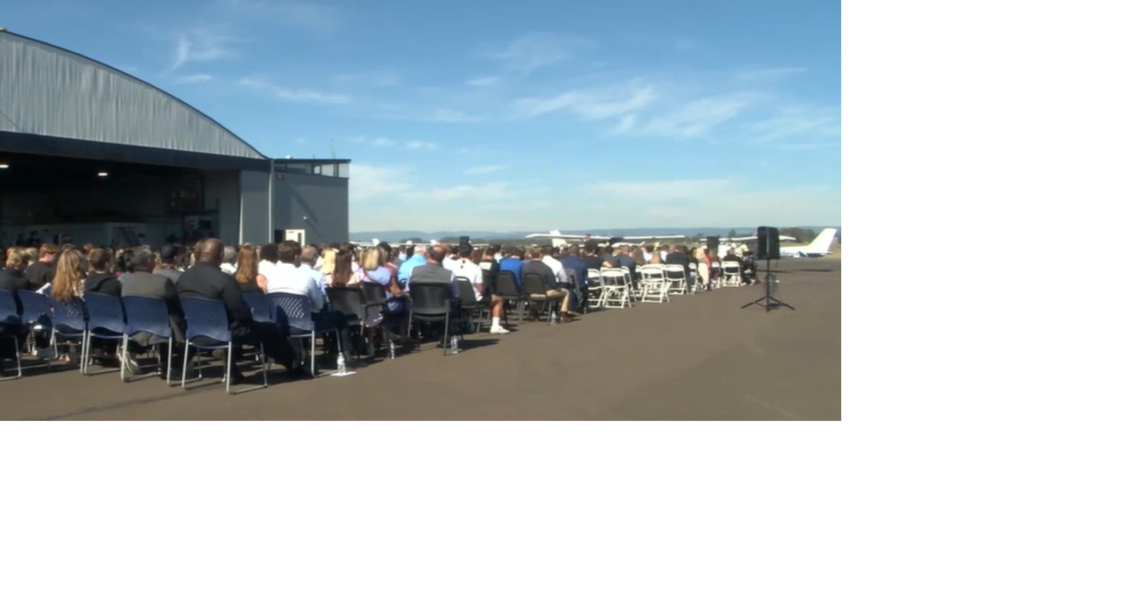 Memorial held on airport tarmac to honor 20-year-old killed in plane ...