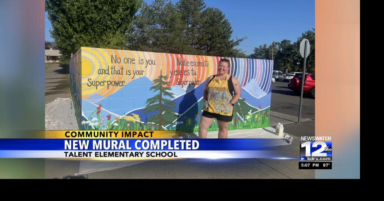 Talent Elementary completes parent-led mural project | Video | kdrv.com