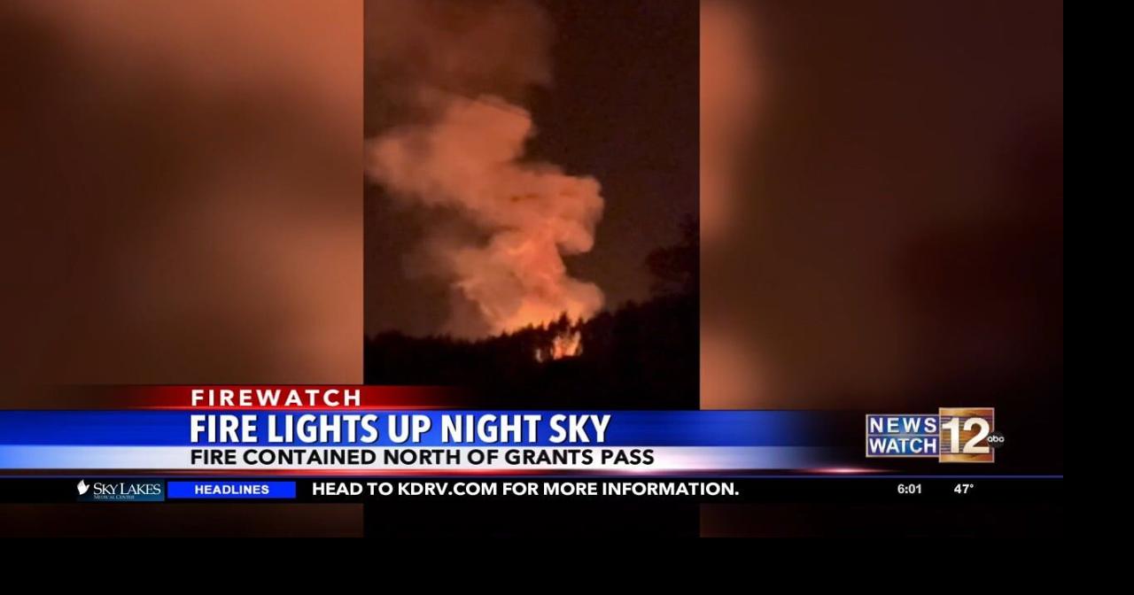 Fire lights up night sky | Video | kdrv.com