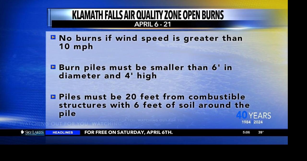 Klamath Falls air quality zone open burns | Video | kdrv.com