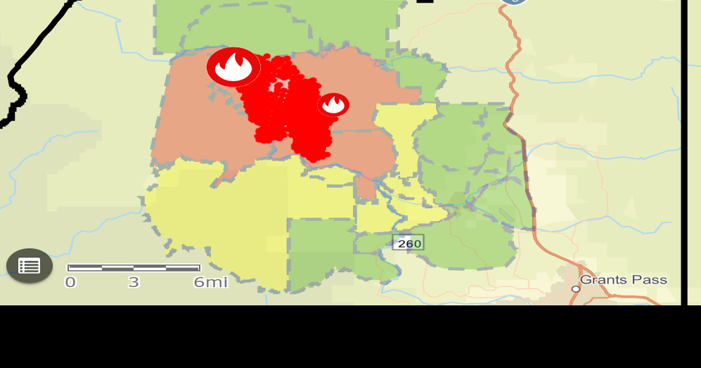 wildfire Rum Creek Fire evacuations map to I-5 8.28.22.png | | kdrv.com