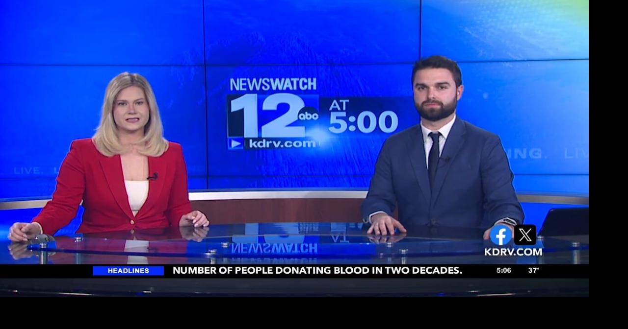 NewsWatch 12 at 5: Top Stories | Video | kdrv.com