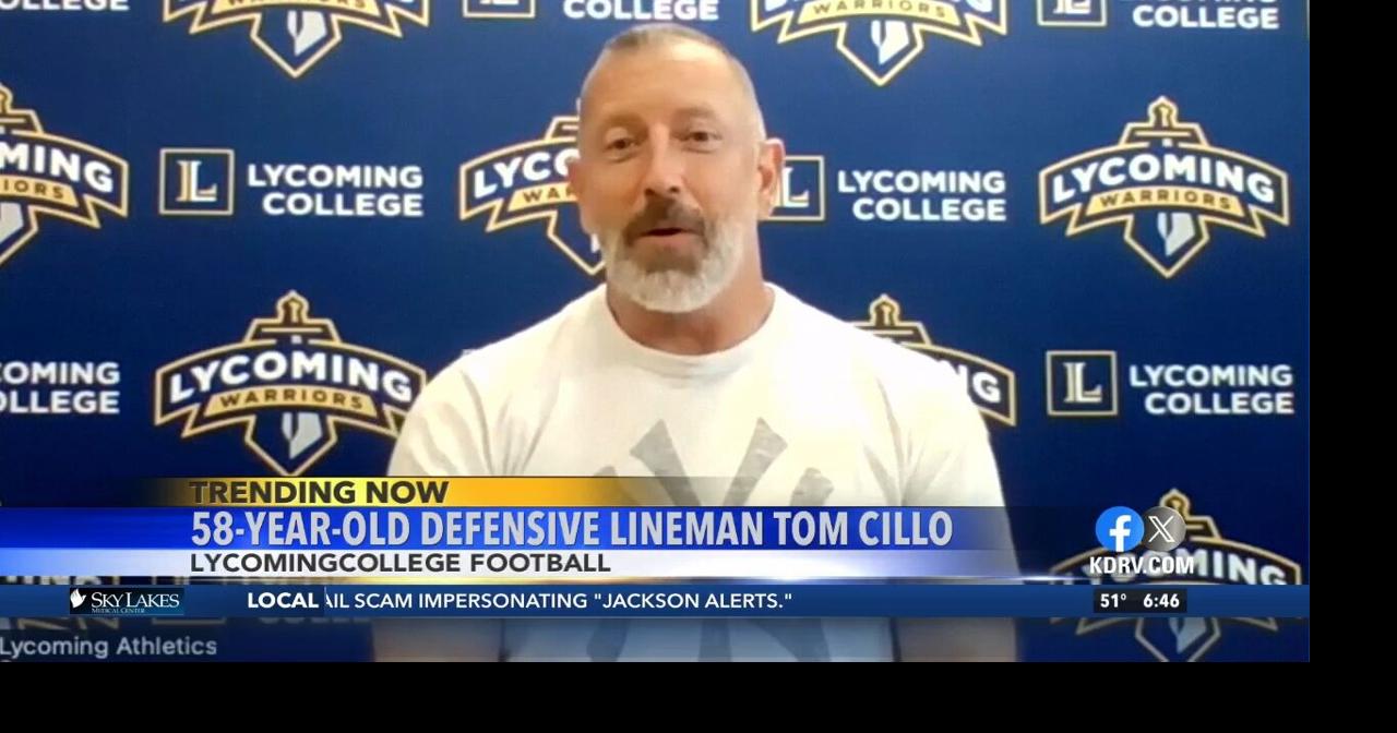 Tom Cillo 58-year-old defensive lineman for Lycoming College | Video ...