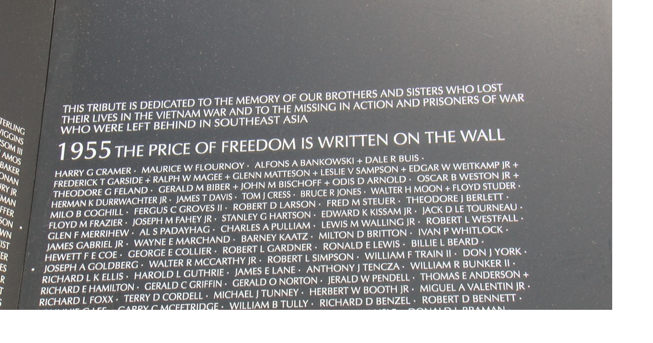 Vietnam memorial wall to be unveiled Memorial Day | News | kdrv.com